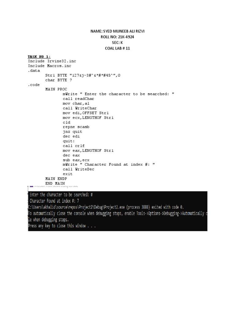Coal Lab 11 | PDF | Computer Programming | Software Development Coal Lab 11 | PDF | Computer Programming | Software Development