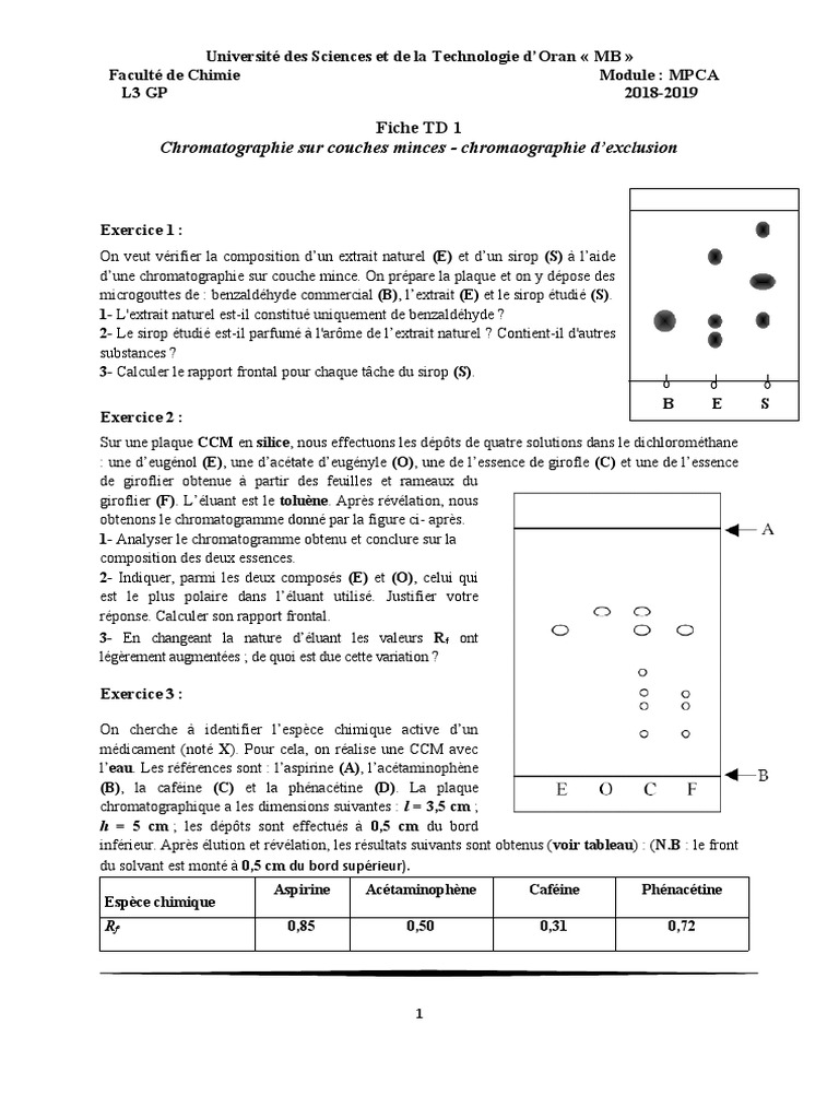Fiche TD 1 Chroma | PDF