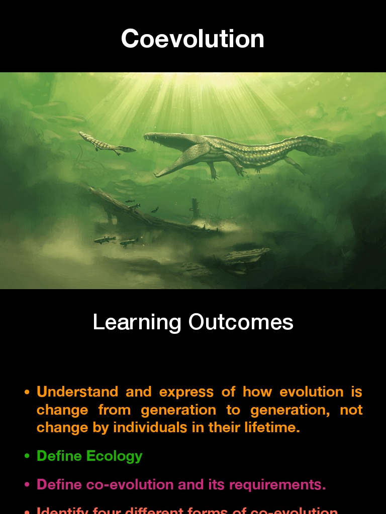 Lecture 14 Coevolution | PDF | Natural Selection | Evolution