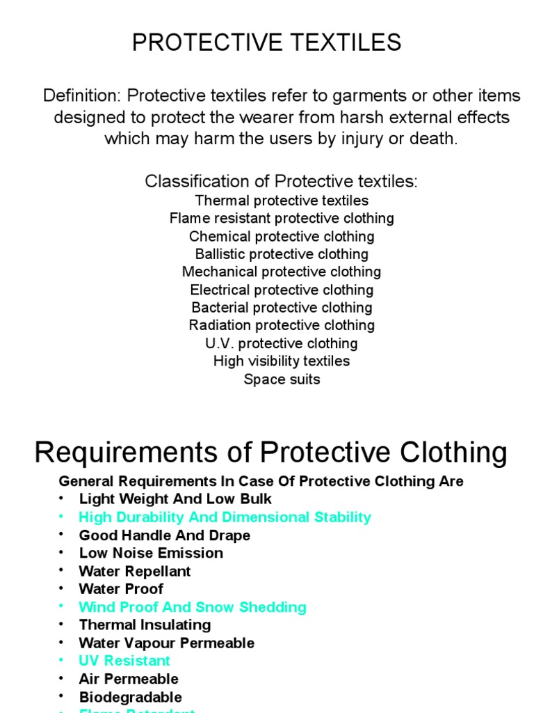 Protective Textiles | Download Free PDF | Textiles | Ultraviolet
