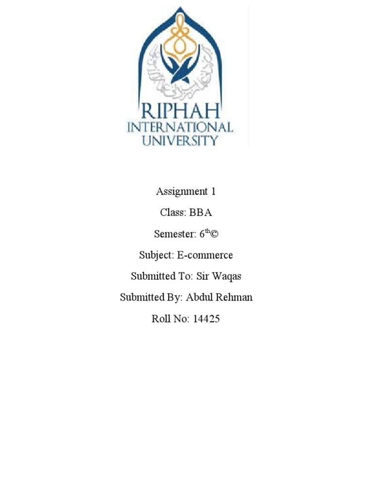 Abdul Rehman E-Commerce | PDF | Amazon Web Services | E Commerce Abdul Rehman E-Commerce | PDF | Amazon Web Services | E Commerce
