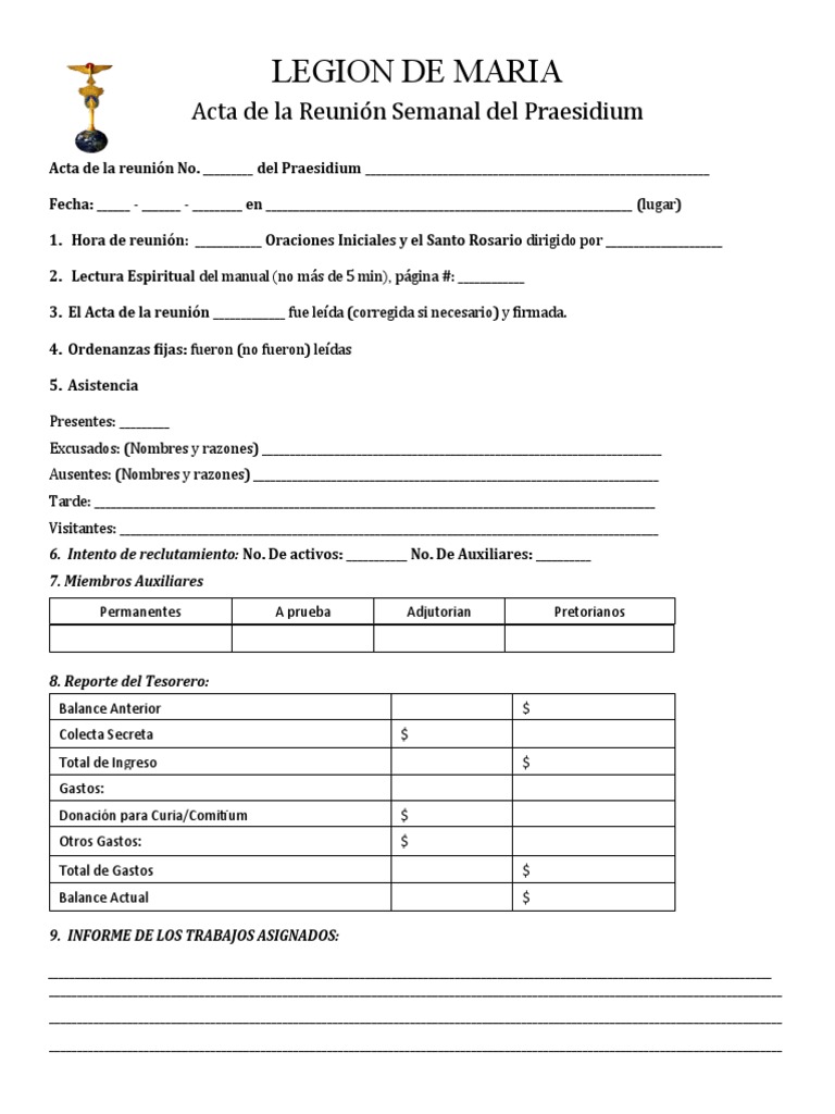 Nuevas Actas - Legion de Maria | PDF