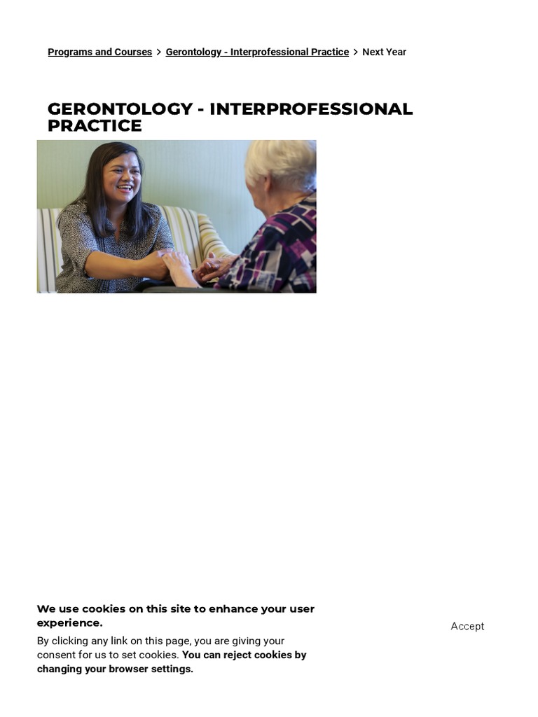Gerontology - Interprofessional Practice _ Fanshawe College | PDF | Http Cookie | Occupational ...
