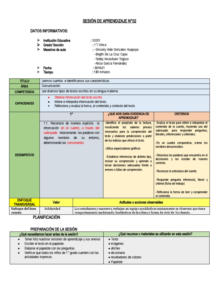 Sesion en Grupo de Un Cuento, Comunicación | PDF | Aprendizaje | Modificación de comportamiento