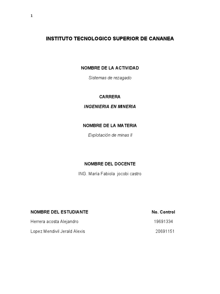 Sistemas de Rezagado | PDF | Ciencias fisicas