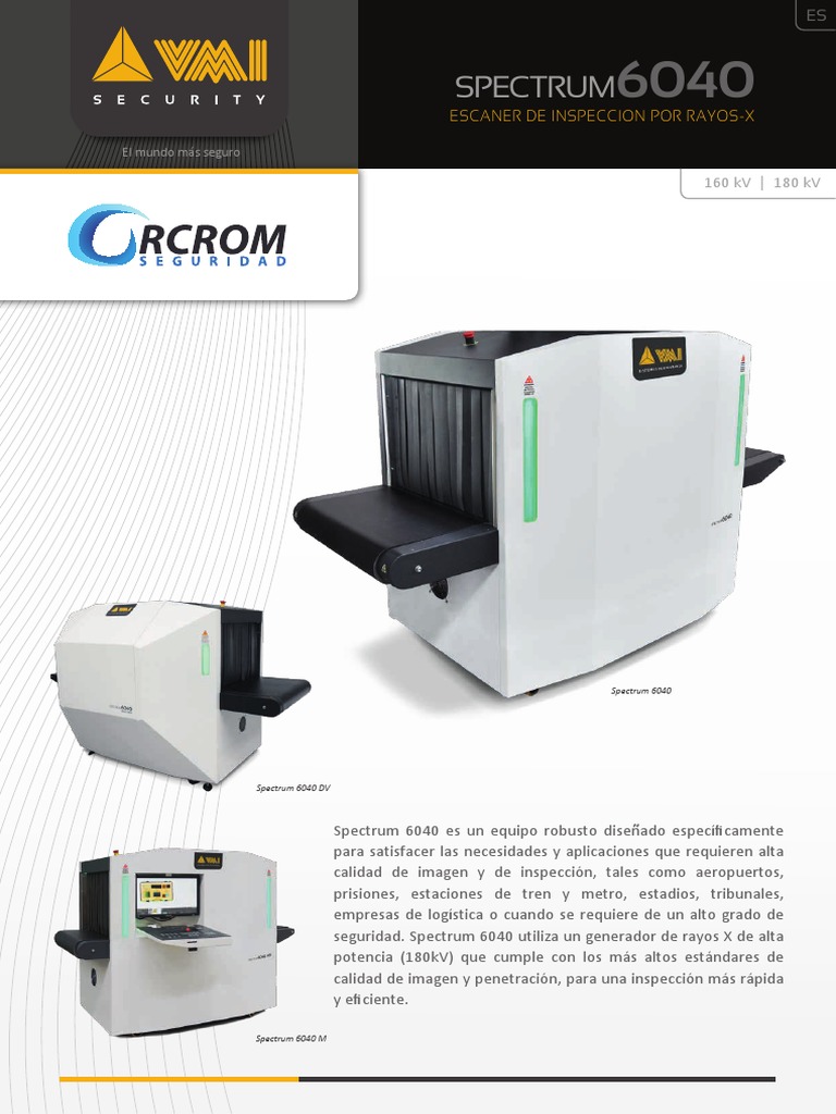 Escáner X Spectrum 6040: Seguridad Avanzada | PDF | Informática