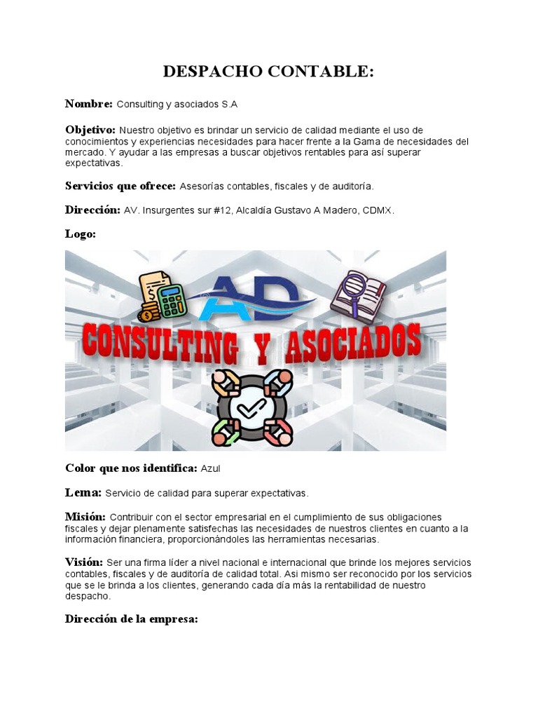 DESPACHO CONTABLE_ | PDF | Auditoría | Calidad (comercial)