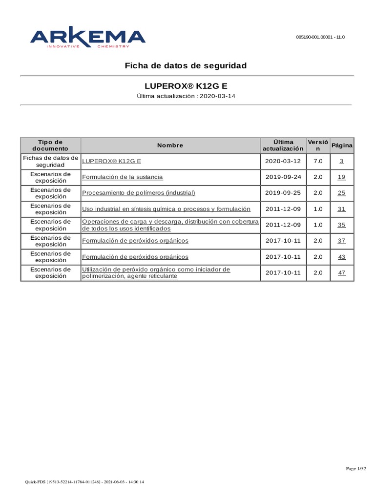 Luperox K12G E | PDF