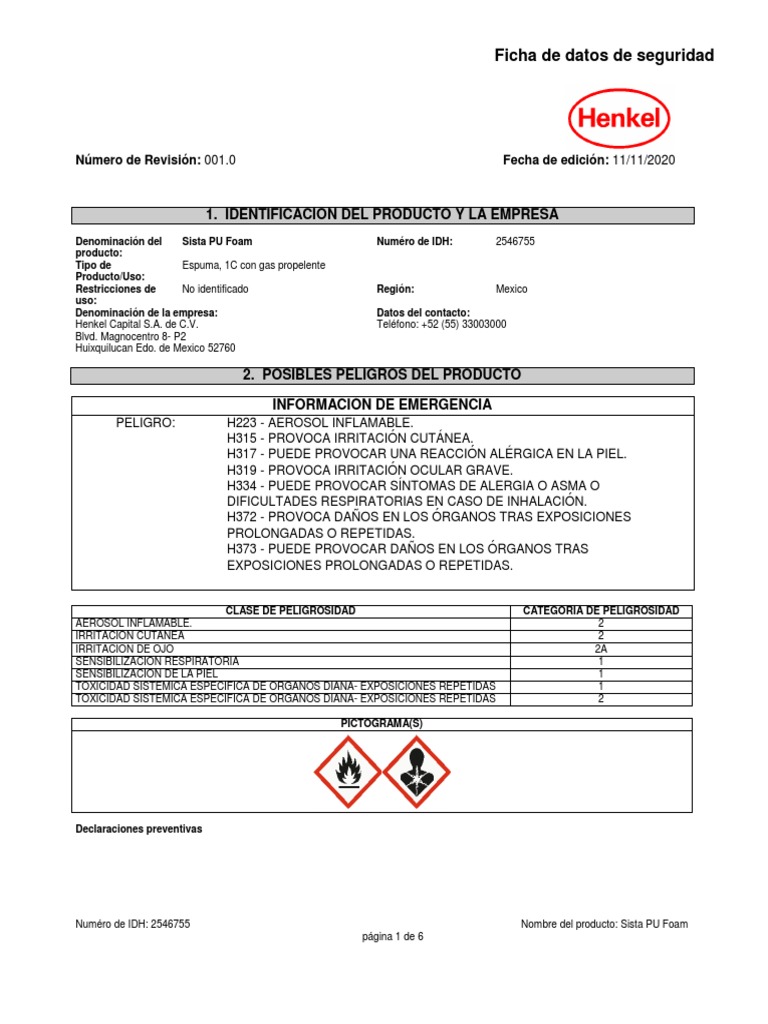 MX Sista Pu 750ml | PDF | Agua | Alergia