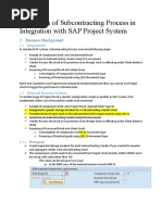 Subcontracting Procurement: Sap MM | PDF | Finance & Money Management