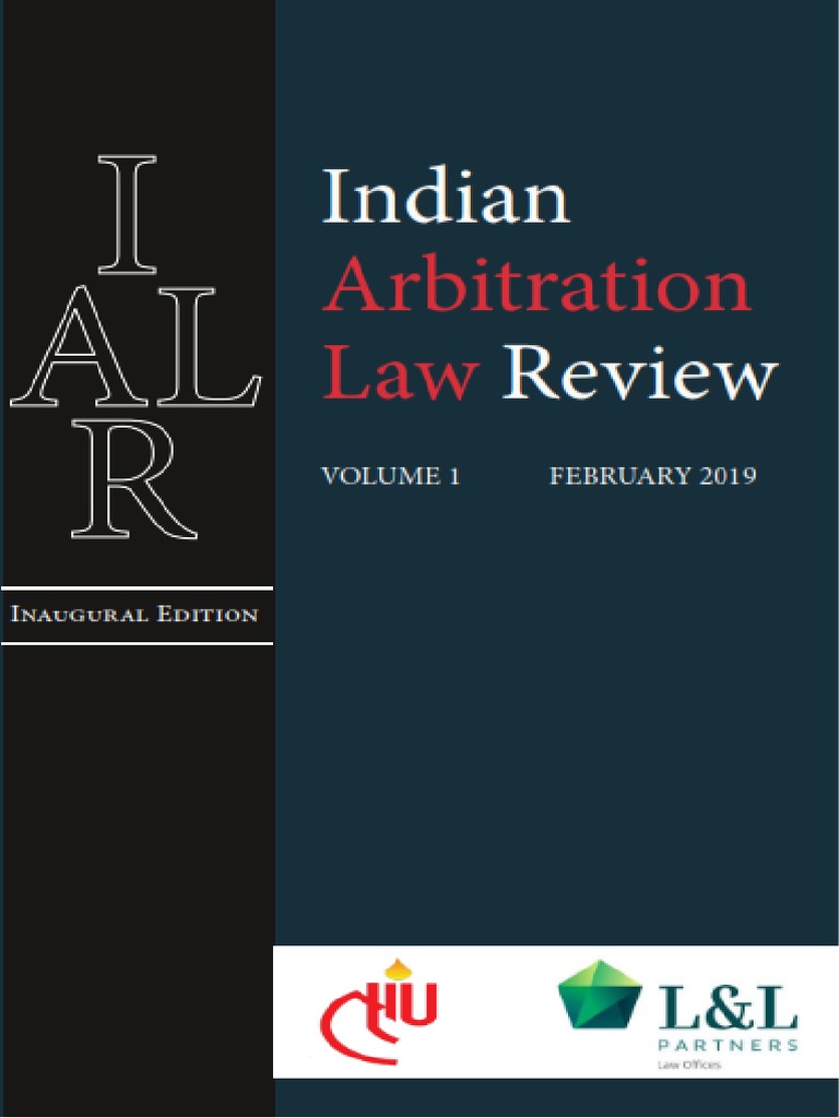 Indian Arbitration Law Review Vol 1 | PDF | Arbitration | Jurisdiction
