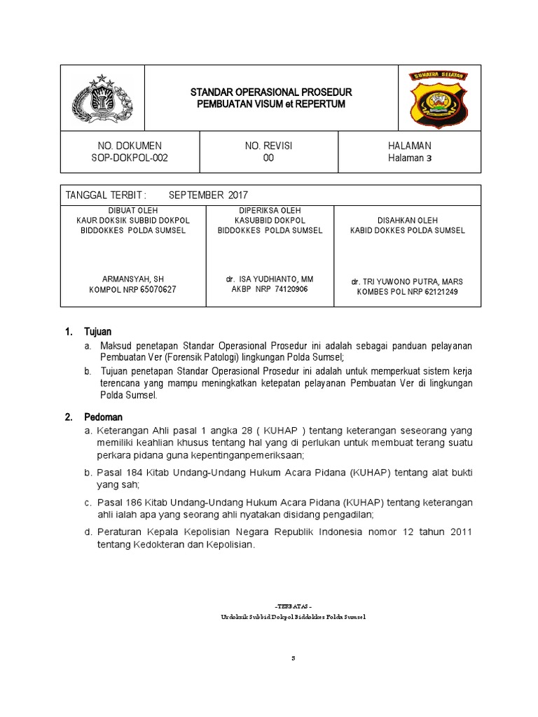 2 Sop Pembuatan Ver | PDF