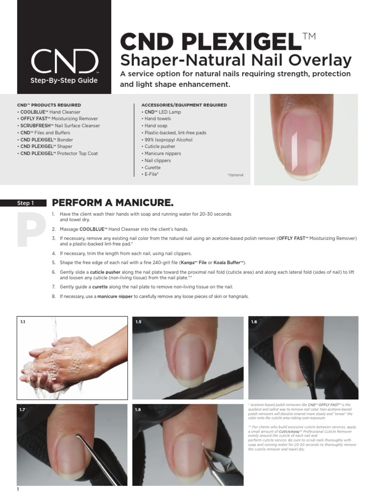 CND PLEXIGEL Shaper Natural Nail Overlay SBS | PDF | Nail (Anatomy) | Foot