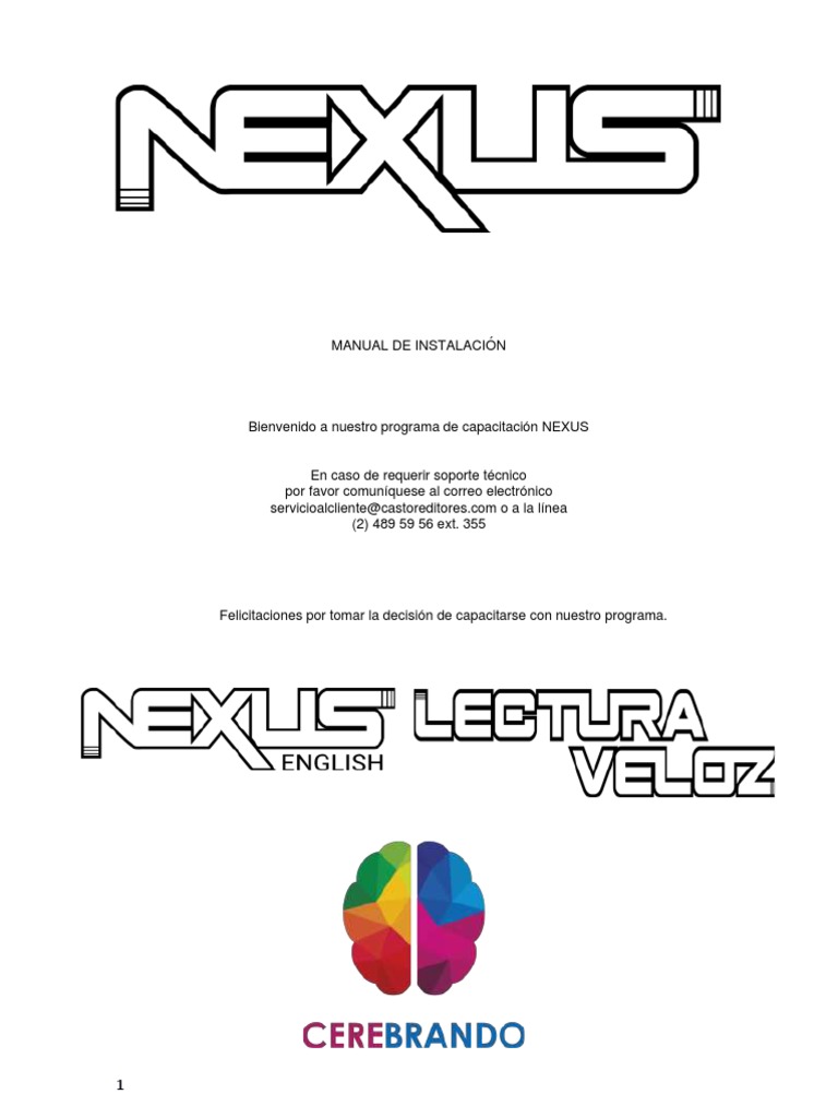 Manual Nexus | PDF | Ventana (informática) | Contraseña