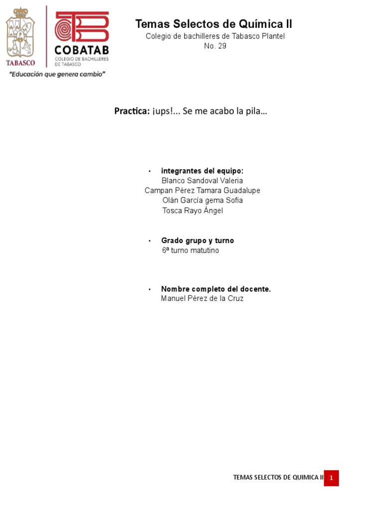 TSQ Se Me Acabo La Pila | PDF | Potasio | Química