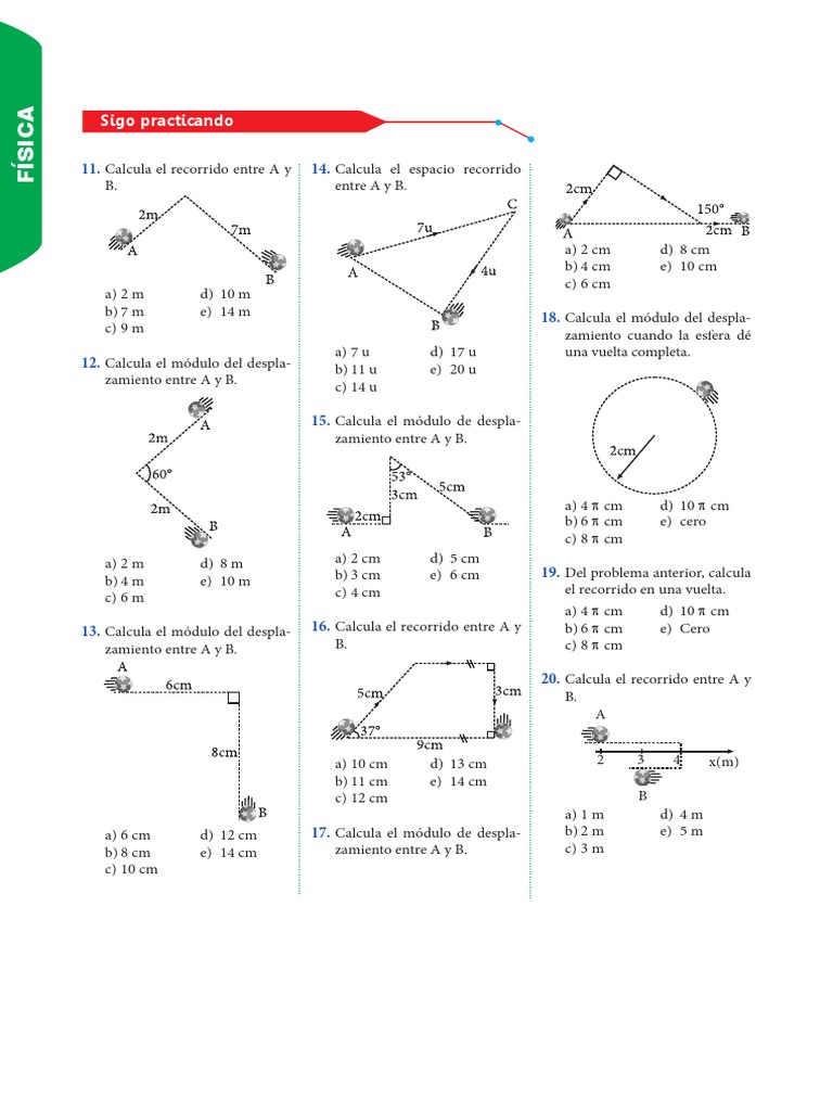 Tarea Cinematica I | PDF | Física
