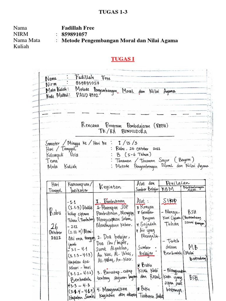 Tugas 1-3 Moral Dan Agama | PDF