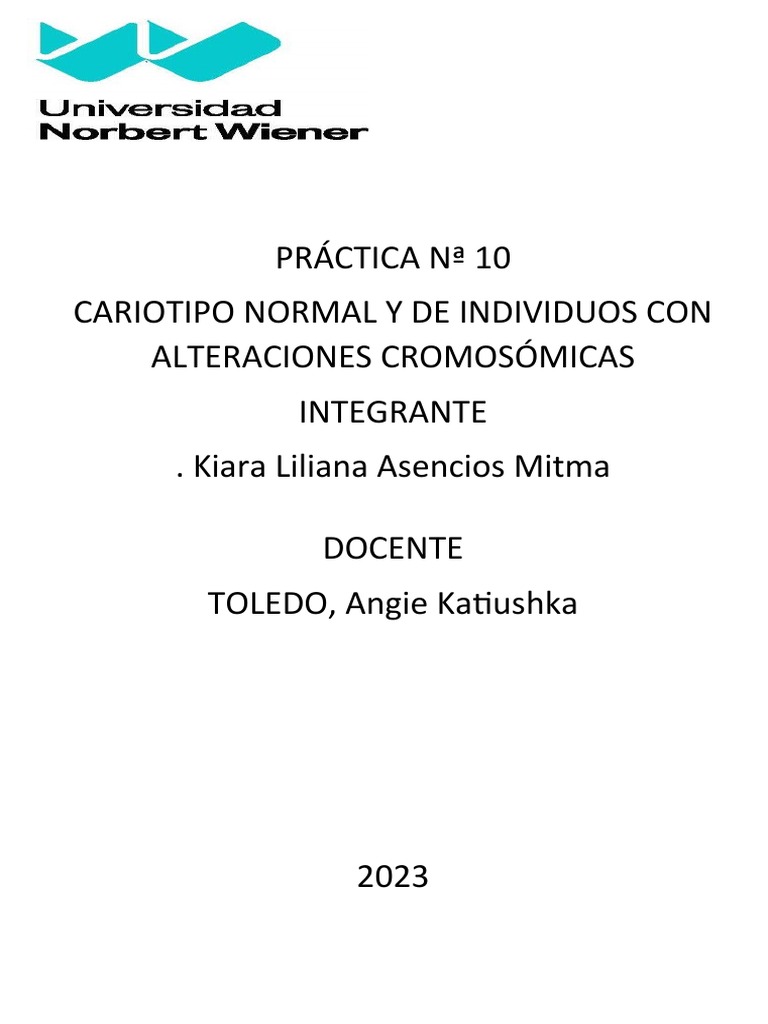 Cariotipo Normal | PDF | Cariotipo | Cromosoma