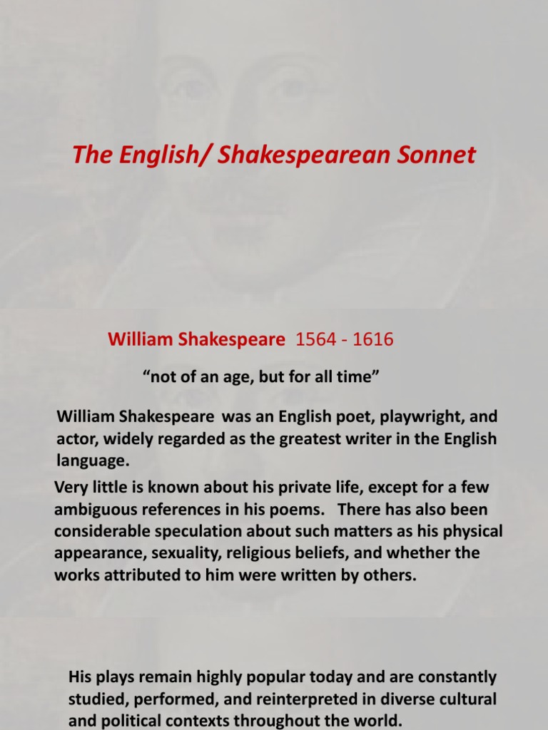 4) Shakespeare - Sonnet 130 | Download Free PDF | Shakespeare's Sonnets ...