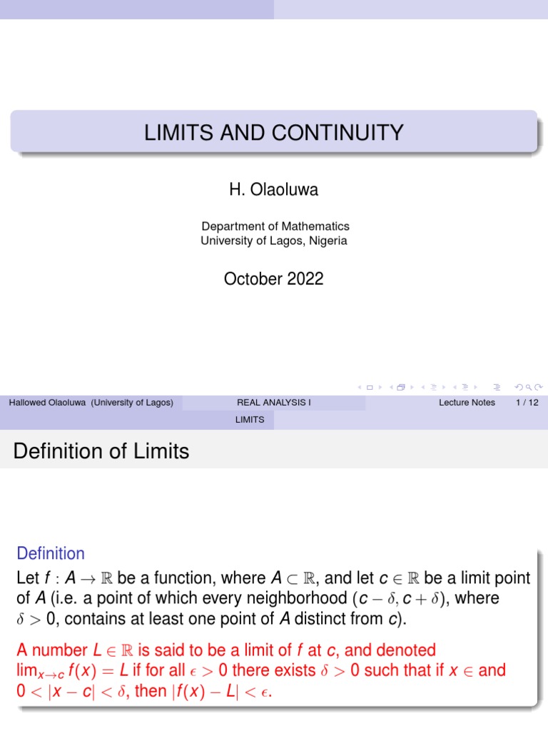 LIMITS | PDF
