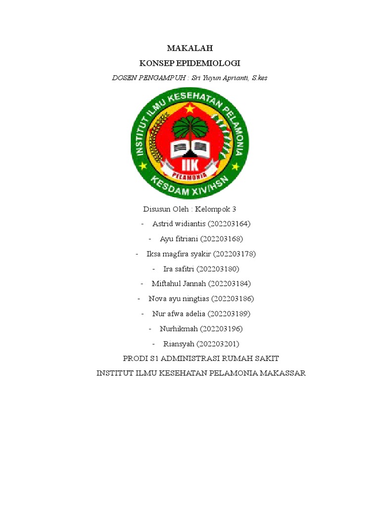 MAKALAH Ikm KLP 3 Epidemiologi | PDF