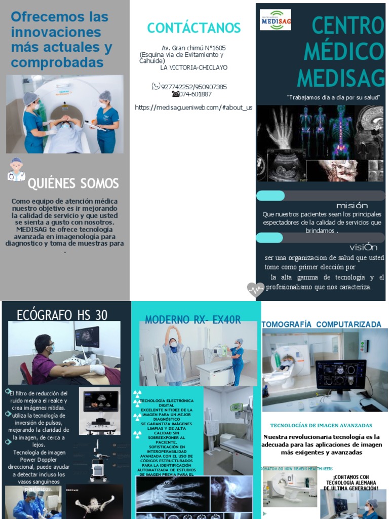 Triptico Medisag | PDF | Imagenes medicas | Medicina