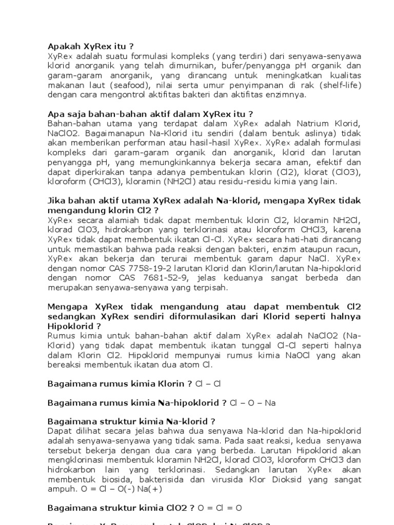 Apakah Xyrex Itu | PDF | Memasak, Makanan, & Anggur | Kesehatan Holistik