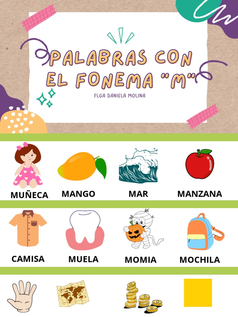 Palabras Con El Fonema M | PDF