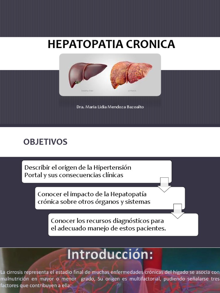 Hepatopatia Cronica - Hipertension Portal | PDF
