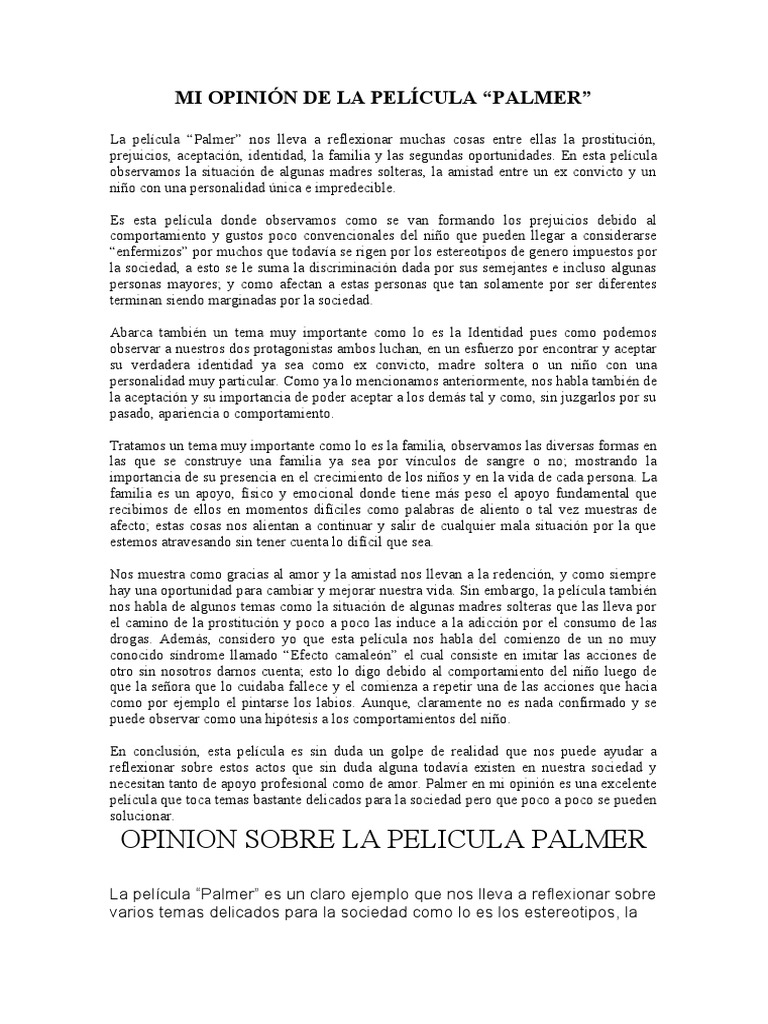 Comunicacion Palmer | PDF | Familia | Estereotipos