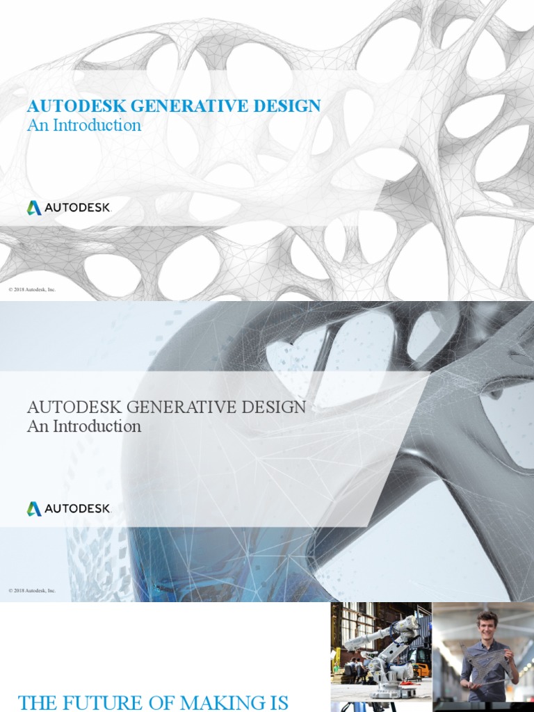 Generative Design Presentation Introduction | PDF | Autodesk | Mathematical Optimization