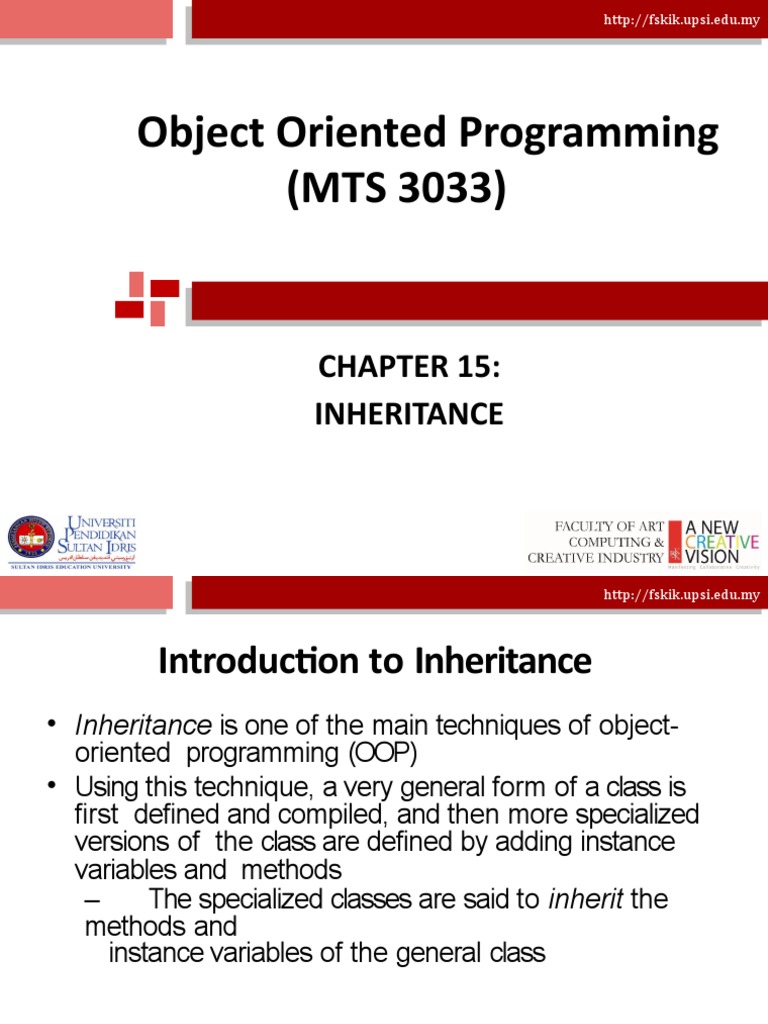 Chapter 15 - Inheritance | PDF