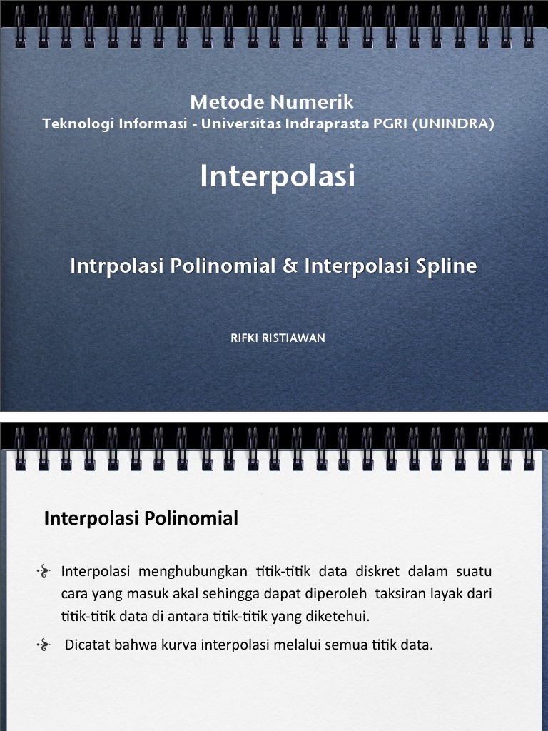 Interpolasi Backup | PDF | Metode & Bahan Ajar