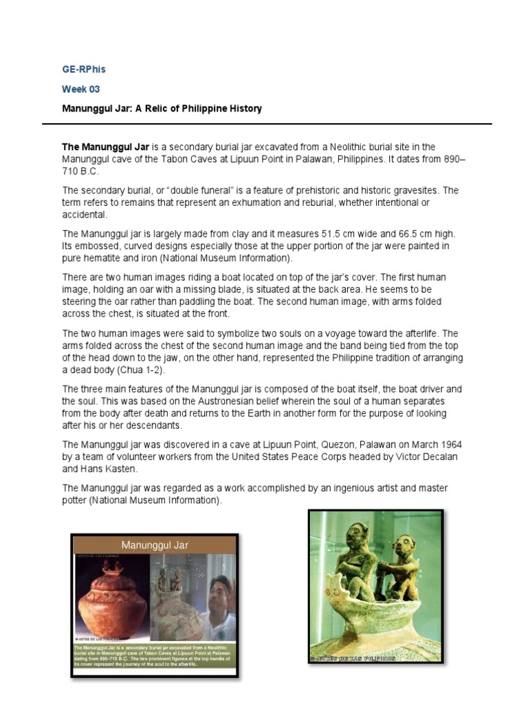 Module 03 - Manunggul Jar | PDF