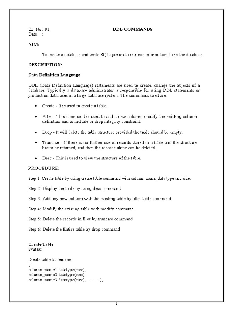 Cs3481 - Dbms Record | PDF | Relational Database | Databases