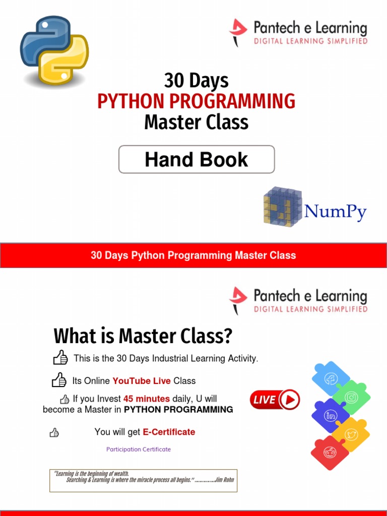 Python Programming Handbook | PDF
