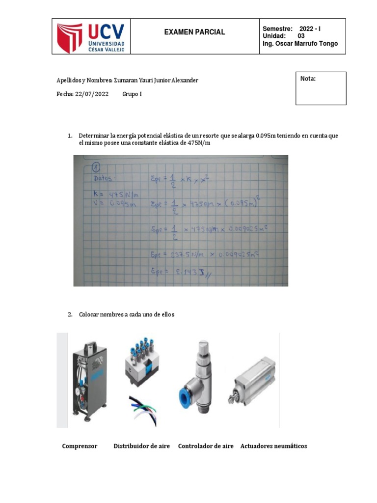 Examen Final 3 2022-I TECNOLOGIA ELECTROMECANICA 23 | PDF