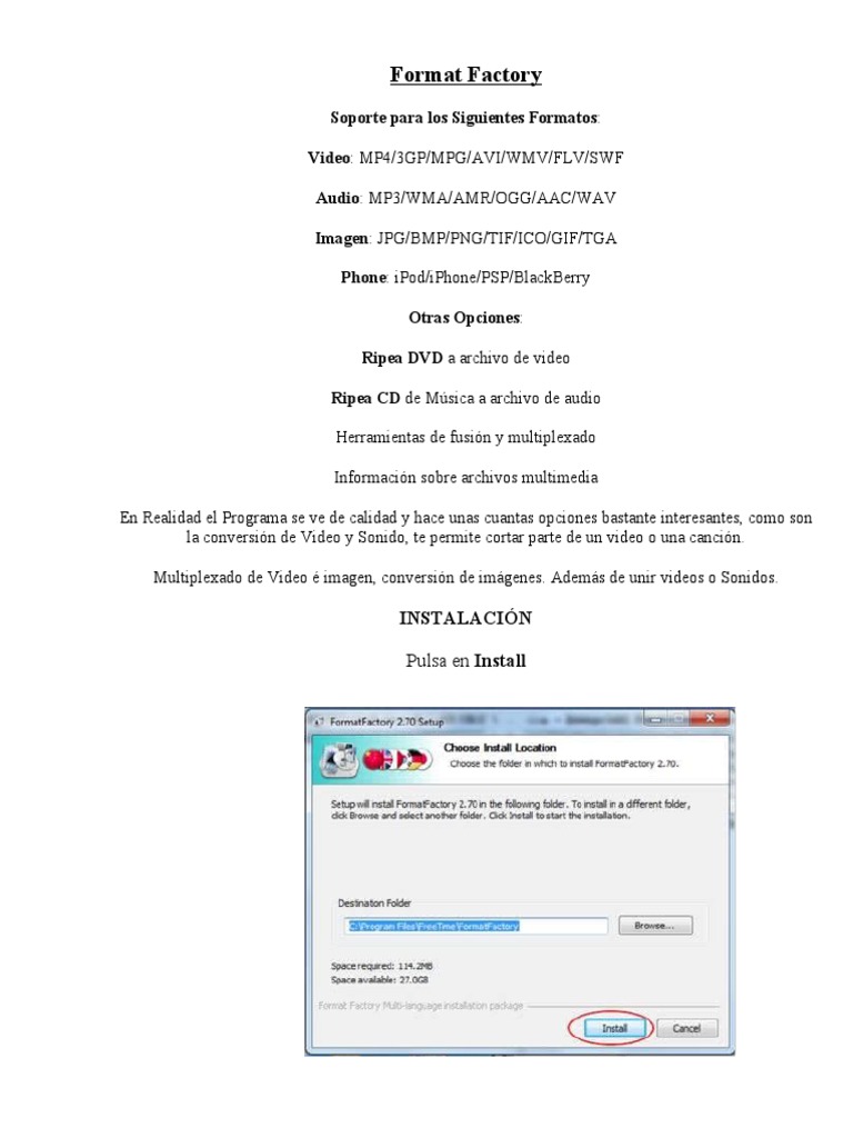 Manual de Format Factory | PDF