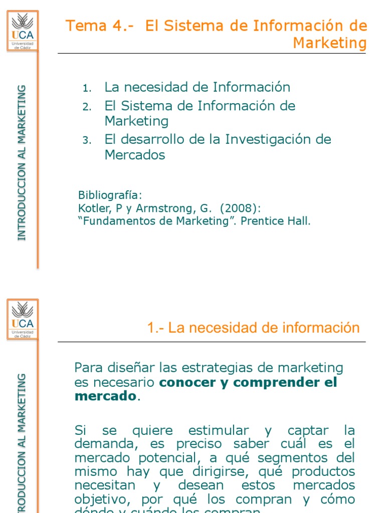 Sistemas de Información en Marketing | PDF | Marketing | Investigación ...