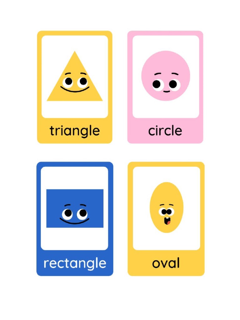 Geometric Shapes Flashcards | PDF