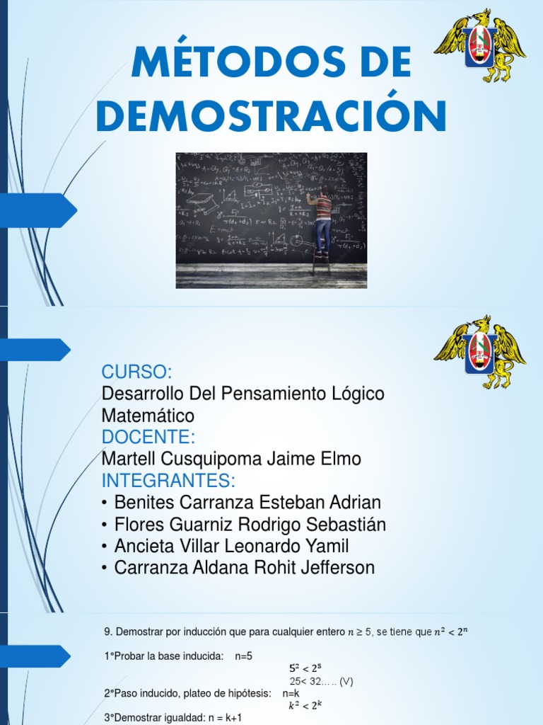 MÉTODOS DE DEMOSTRACIÓN | PDF