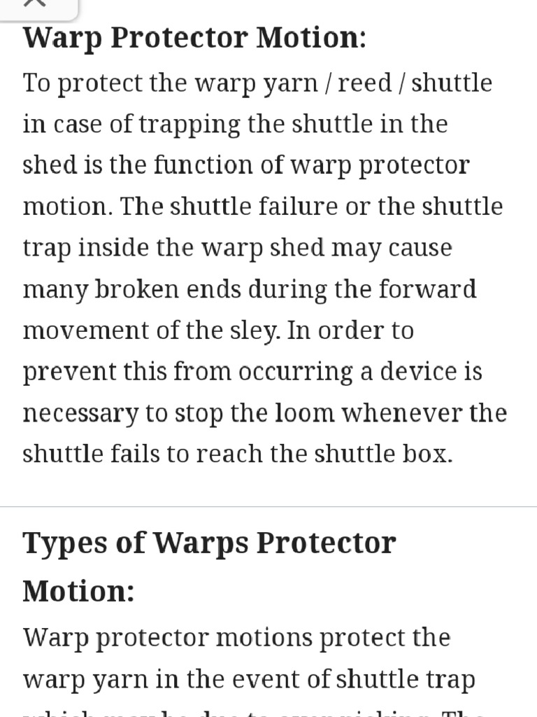 Warp Protector Motion | PDF