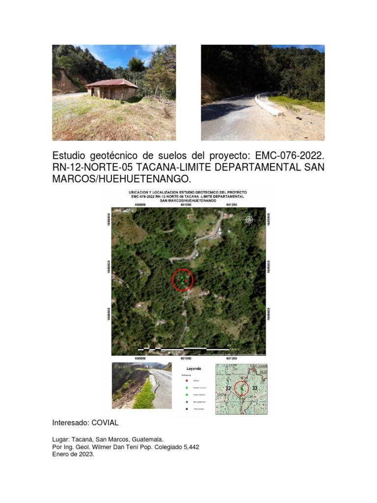 Estudio Geotecnico - Tacana | PDF