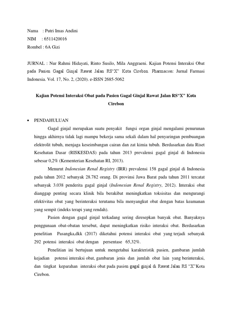 Putri Imas Andini - Resume Jurnal | PDF