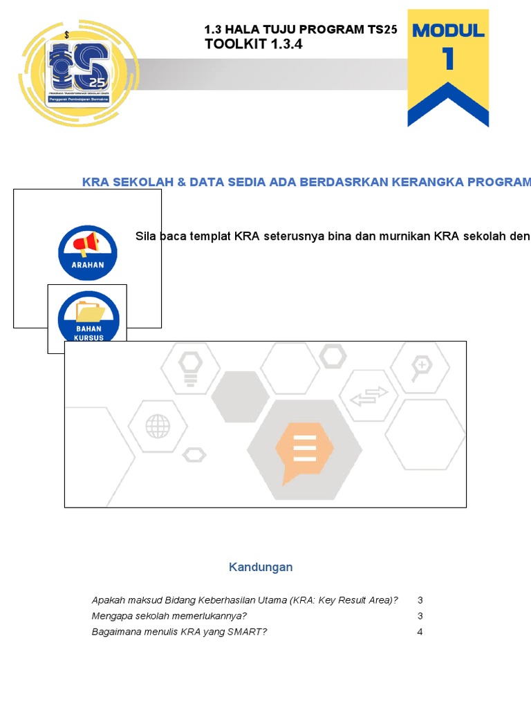 #1.3.4 KRA Sekolah | PDF