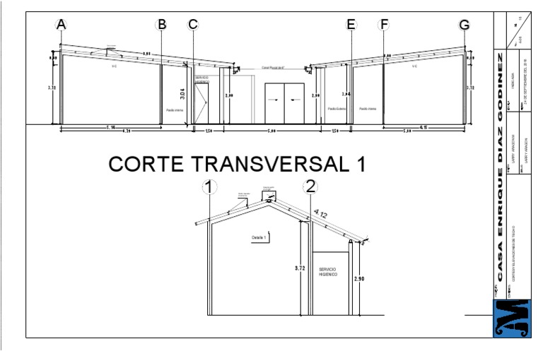 Plano c&p-ELEVACIONES DE TECHO | PDF