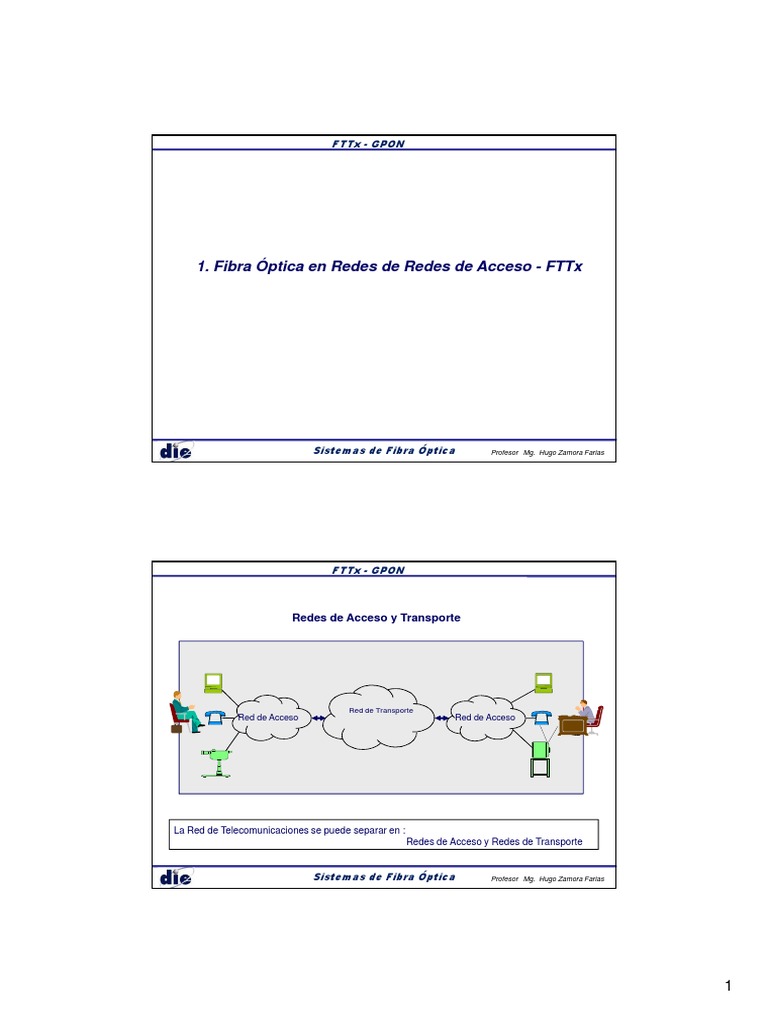 6.-FUNDAMENTOS FTTX y GPON-ver 1.0 | PDF