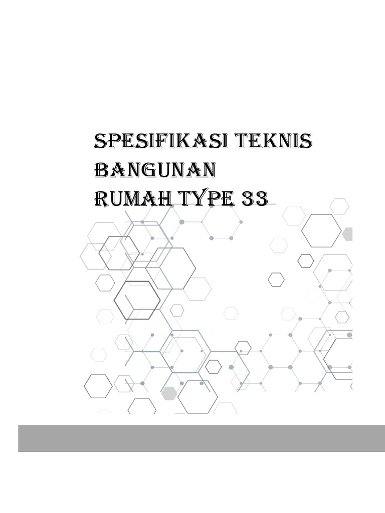 Perumahan Spesifikasi Teknis | PDF