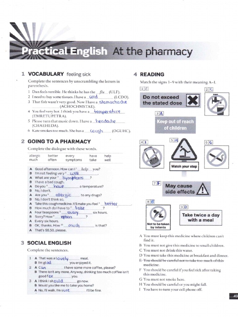 Workbook- Practical English | PDF