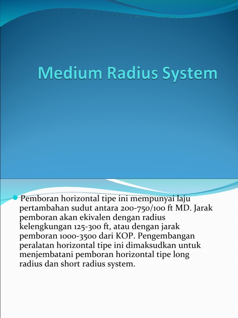 3 Medium Radius System | PDF